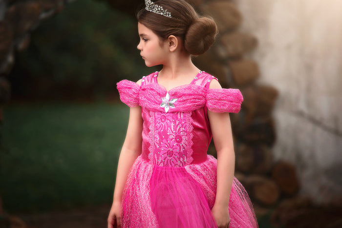 Pink Princess Dress Costume For Toddler Girls