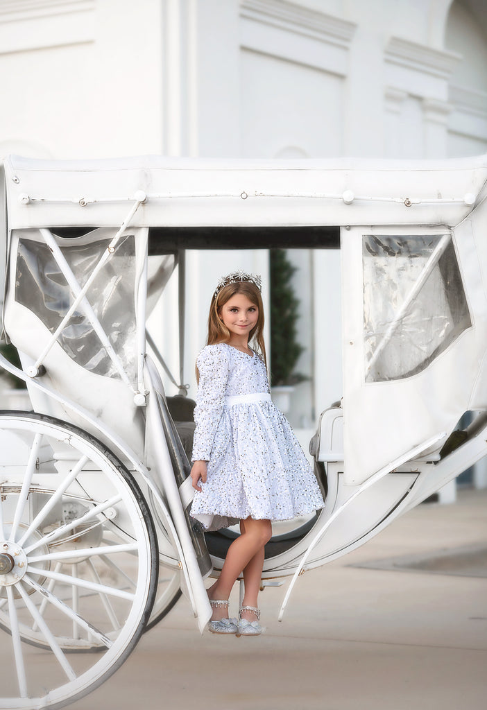 Emma Sequin Dress White – TRISH SCULLY