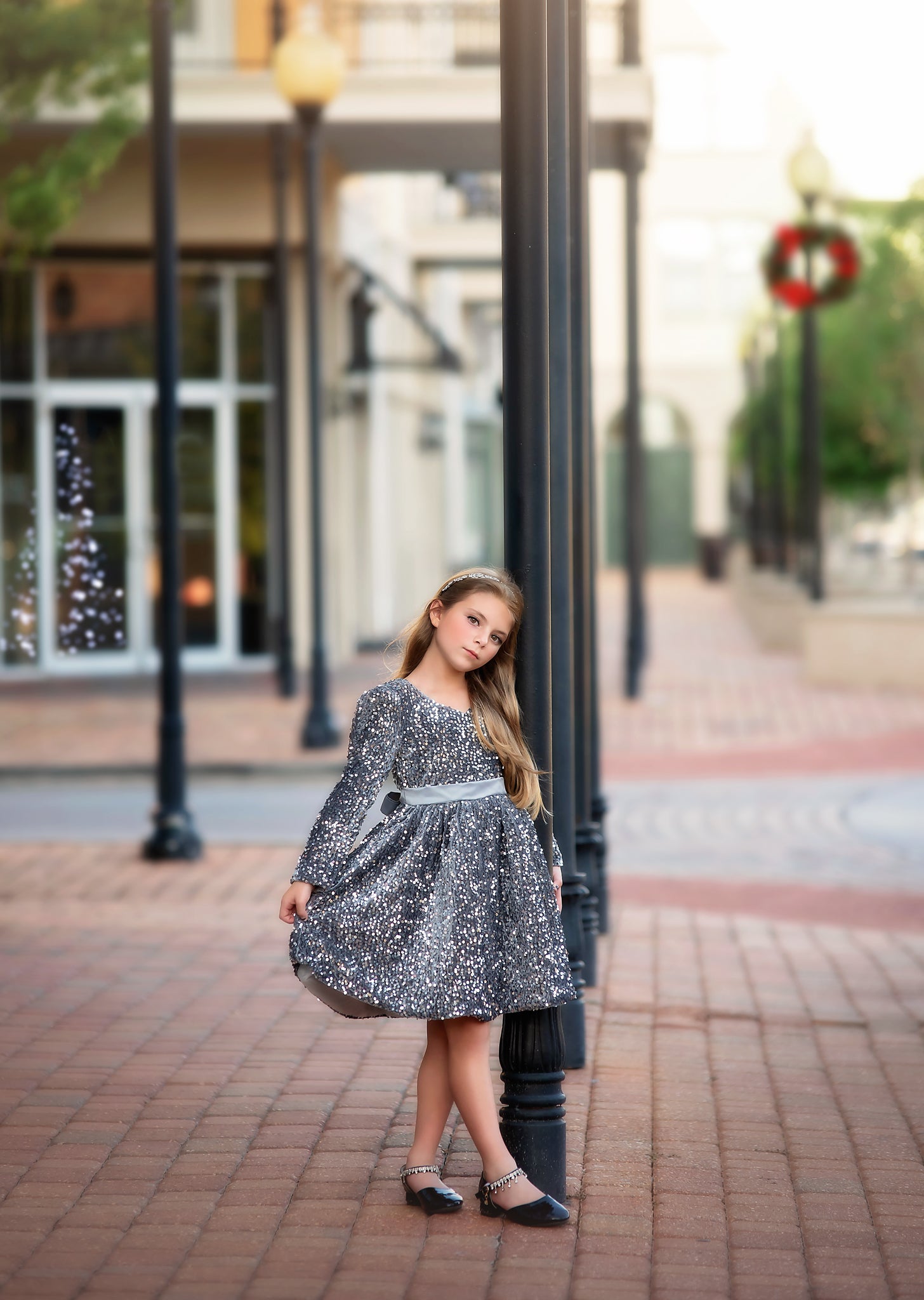 Emma Sequin Dress Silver
