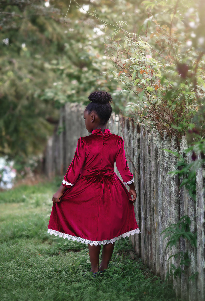 ROWAN DRESS CRIMSON – TRISH SCULLY